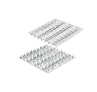 China Pronged Truss Plates with 8mm Nail Teeth, Galvanized Steel Flat Mending Plates Repair Tie Plate Bracket Thickness 1mm, for Timber Roofing Wood Truss Connector Plate for sale
