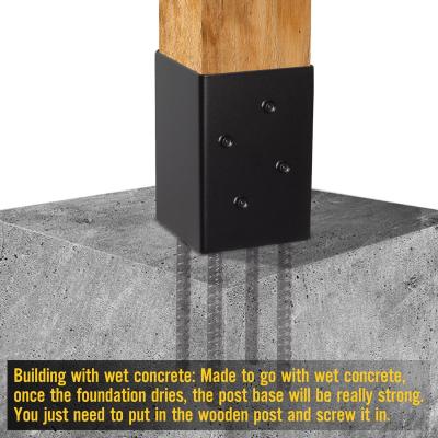 Cina Supporto per palo 4x4 con picchetto da terra per pavimenti in cemento in vendita