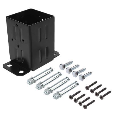 中国 4x4 Post Base for Concrete - Carbon Steel Anchor for Pergola & Fence 販売のため