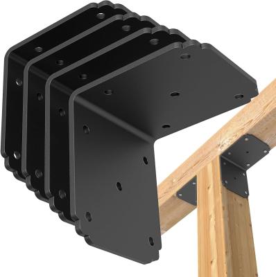 China Strong Wide Corner Braces, Industrial L Shape Angle Brackets, 90 Degree Metal Shelf Support Brackets for sale