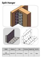 China Split Hanger Suitable for various widths of timber beam for sale