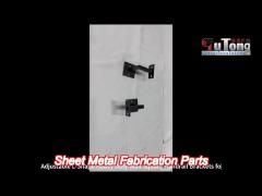stainless steel 304 fixed handrail bracket with matte black powder coating and customizable dimensio