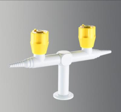 China Solid Brass Laboratory Gas Valves Epoxy Coated 2 Way Gas Valve Corrosion Proof for sale