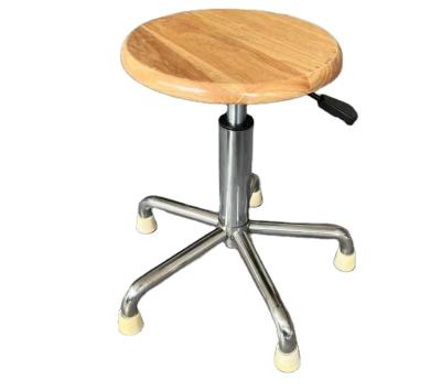 China Metal Frame ESD Lab Chairs Adjustable Wooden Science Lab Stools Corrosion Proof for sale