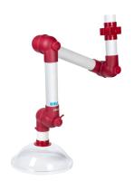 China PP Laboratory Accessories Ceiling Mounted Lab Fume Extractor Arm Flexible for sale