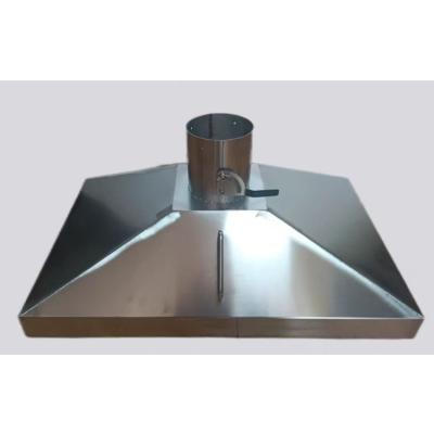 China Industrial Fume Exhaust Hood Stainless Steel Fume Extraction Hood Benchtop Fume Exhaust Canopy for sale