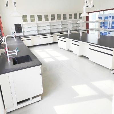 China Side Lab Work Bench Corrosion Proof Modular Lab Bench With Base Cabinet And Drawer for sale