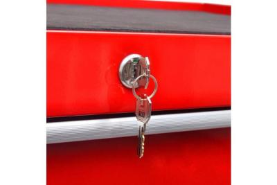 China Anti Slip 8 Drawer Mobile Red Tool Chests Cabinets for sale