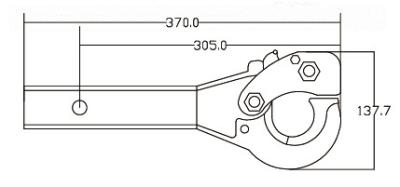 Cina Rimorchio dei 5 a 2 pollici coppia Ton Heavy Duty Pintle Hook in vendita