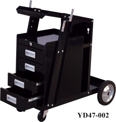 China Welding Cart 100 LBS 3 Shelves Automobile Workshop Tools Equipment for sale