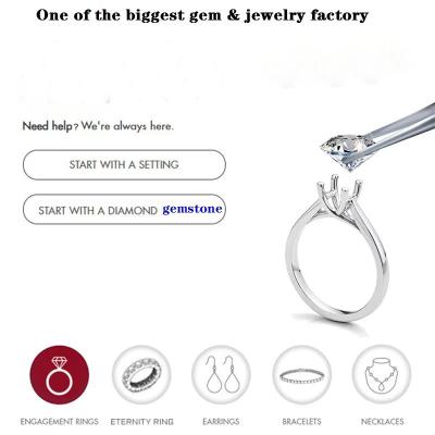 Cina Lab Created Vvs Diamonds Round Brilliant Cut Small Size White D Loose Melee Moissanite in vendita