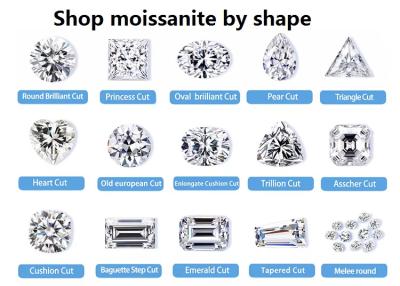 Cina Lab Created Vvs Diamonds Round Brilliant Cut Small Size White D Loose Melee Moissanite in vendita