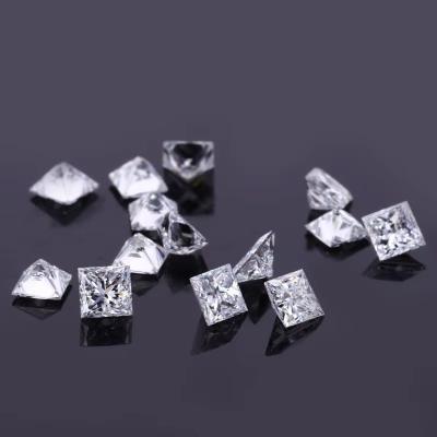 Cina Princess Cut 1.4*1.4-4*4mm Melee HPHT DEF VS Square Lab Created Diamonds Moissanite in vendita