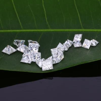 China Princess Cut 1.4*1.4-4*4mm Melee HPHT DEF VS Square Lab Created Diamonds Moissanite Te koop