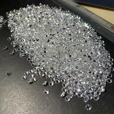 Cina Engagement Ring White Loose Moissanite Diamond 0.9mm - 3mm Melee Size Cubic Zirconia in vendita