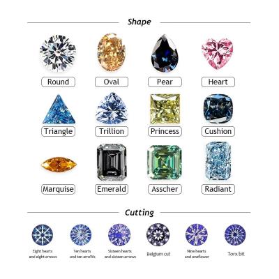 Cina Oval Brilliant Cut Loose Moissanite Diamond 3*5mm-10*14mm Small Size For Jewelry Making in vendita