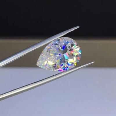 Cina anello di moissanite a forma di pera Custom GRA VVS Mossanite Clarity Loose Moissanite Diamonds Moissanite gemme Stones in vendita