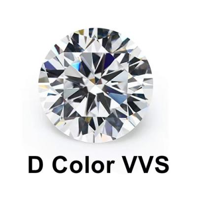 Cina Pietra preziosa di forma ovale 2-10ct Bianca rotonda tagliata libera Moissanite per anelli di fidanzamento in vendita
