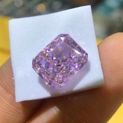 Cina Bianco Giallo Moissanite Gem Radiante Taglio GRA VVS Loose Mosanite Diamante Per Anello d'oro in vendita
