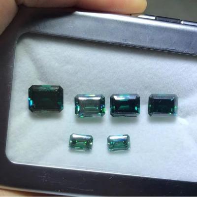 Cina Bianco Giallo Moissanite Gem Radiante Taglio GRA VVS Loose Mosanite Diamante Per Anello d'oro in vendita