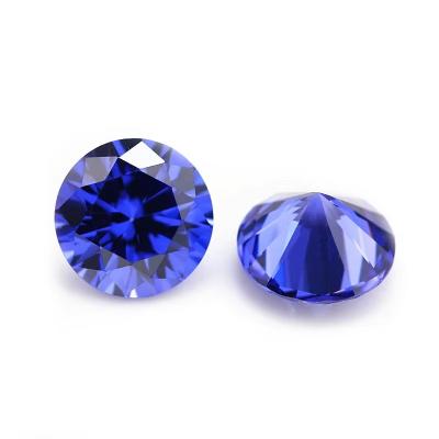 Cina Ingrosso 3A Colori CZ Pietre Round Cut 3.0mm-9.0mm Cubic Loose Moissanite Diamante Per Gioielli d'argento in vendita
