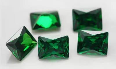 Cina Fabbrica all'ingrosso Gemstone colore Moissanite rettangolo 3A 5A Libero Cubico Zirconia pietre 4ct Per Moissanite Anello in vendita