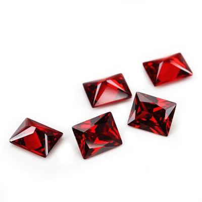 Cina Fabbrica all'ingrosso Gemstone colore Moissanite rettangolo 3A 5A Libero Cubico Zirconia pietre 4ct Per Moissanite Anello in vendita