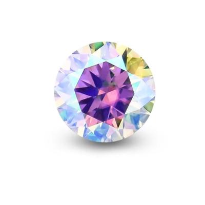 Cina Al dettaglio GRA Moissanite Grigio Rosa Giallo Champagne Blu Verde Rotondo Moissanite a taglio libero diamante per la produzione di gioielli in vendita