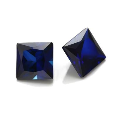 Cina Gemme sintetiche 34# Zaffiro Quadrato 1.5x1.5mm-10x10mm Corindone Gemma libera per anelli vvs moissanite pendente personalizzato in vendita