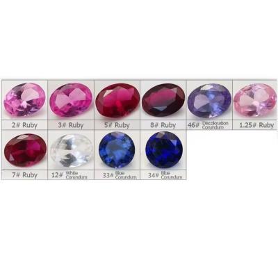 Cina Gemme sintetiche 34# Zaffiro Quadrato 1.5x1.5mm-10x10mm Corindone Gemma libera per anelli vvs moissanite pendente personalizzato in vendita
