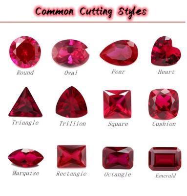 Cina Gemme sintetiche 34# Zaffiro Quadrato 1.5x1.5mm-10x10mm Corindone Gemma libera per anelli vvs moissanite pendente personalizzato in vendita