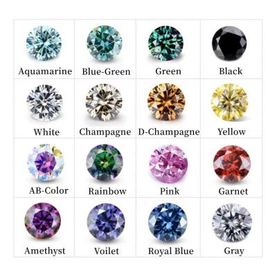 Cina Certificato GRA taglio Bianco Moissanite Diamante Principessa Ovale Pera Asscher Radiante Smeraldo taglio sciolto pietre di moissanite VVS in vendita