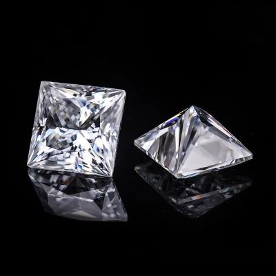Cina Princess Cut Loose GRA Moissanite Diamante D VVS1 Forma Quadrata Moissanite in vendita