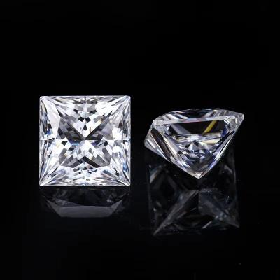 Cina Princess Cut Loose GRA Moissanite Diamante D VVS1 Forma Quadrata Moissanite in vendita