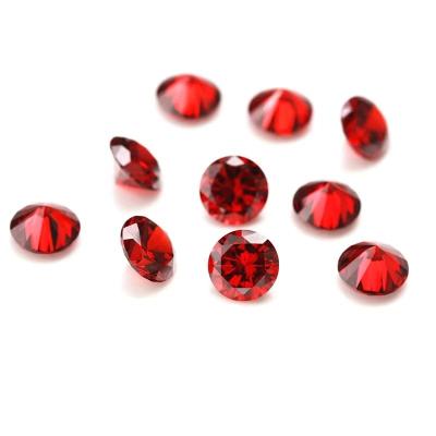 Cina 3A Color rosa di qualità ingrosso pietre preziose sciolte Forma rotonda 2mm 3mm Zirconia cubica sintetica Moissanite personalizzata per ciondolo in vendita