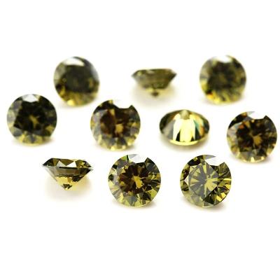 Cina 3A Color rosa di qualità ingrosso pietre preziose sciolte Forma rotonda 2mm 3mm Zirconia cubica sintetica Moissanite personalizzata per ciondolo in vendita