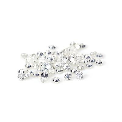China groothandel losse kleine Moissanite Ronde snij 0,8mm- 3mm Wit D moissanite diamant VVS1 per karaat voor Hip Hop sieraden Te koop