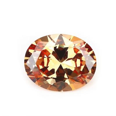 Cina 8x6mm Gemma libera Taglio a macchina europeo Ametista Colore Forma ovale Circonia cubica sintetica Nera in vendita