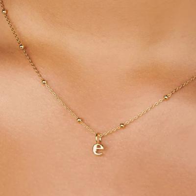 Cina 18 carati d'oro placcato 925 sterling metallo d'argento 26 lettere iniziali dell'alfabeto in vendita