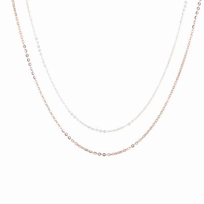 China Sterrige 2.1g 17.7in Lange Zilveren Ketting S925 18 Duim Zilveren Keten SGS Te koop