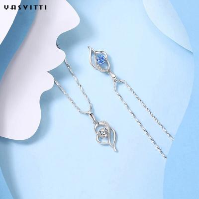 Cina Cuore Sterling Silver Jewelry Necklaces in vendita