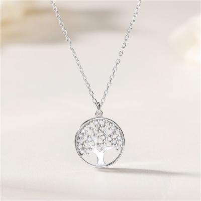 Cina 10 collana di zircone di nozze 5A della collana del pendente dell'albero della vita di grammo 0.02m in vendita