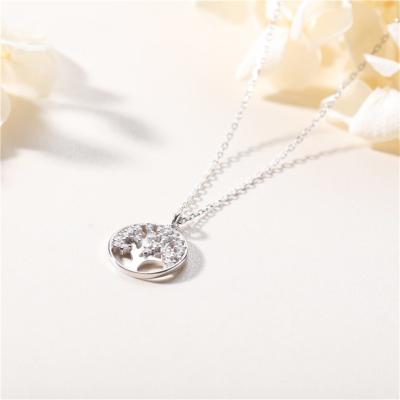 Cina 10 collana di zircone di nozze 5A della collana del pendente dell'albero della vita di grammo 0.02m in vendita