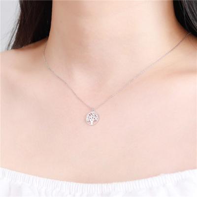 Cina 10 collana di zircone di nozze 5A della collana del pendente dell'albero della vita di grammo 0.02m in vendita