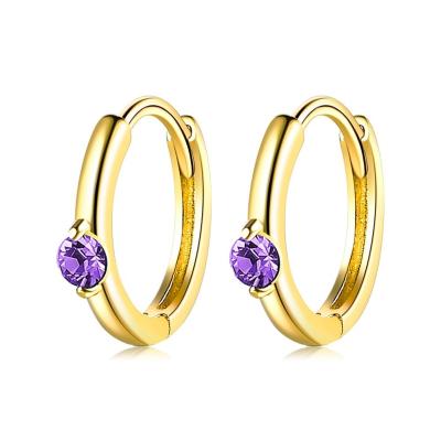 China 0.08oz ODM van de de Hoepeloorring van 2,3 Gramsterling silver jewelry earrings festival Groene Te koop