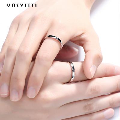 Cina Sun di 2gram 0.07oz e zircone Sterling Silver Ring semplice degli anelli 3A della luna in vendita