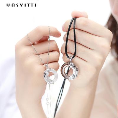 Cina SGS a catena di 22in 1.62g Dragon Phoenix Necklace Fiancé 925 Sterling Silver Pendants in vendita