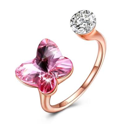 Cina Farfalla Sterling Silver Jewelry Rings in vendita