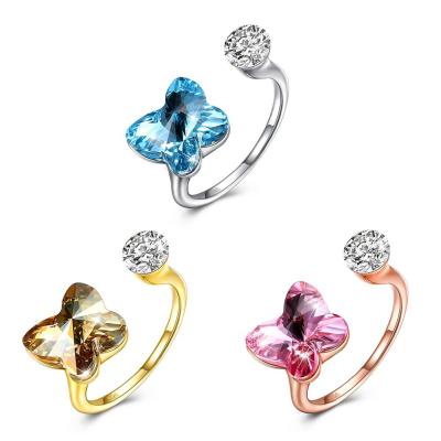 Cina Farfalla Sterling Silver Jewelry Rings in vendita