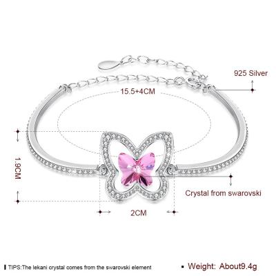 Cina Farfalla Sterling Silver Slider Bracelets in vendita